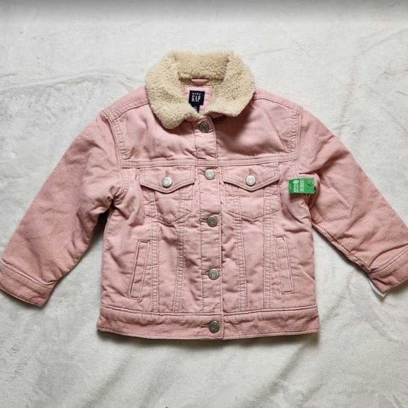 GAP | Jackets & Coats | New Toddler Girls Baby Gap Pink Sherpa Lined ...
